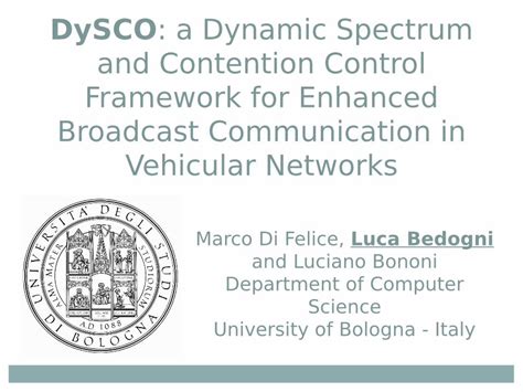 Pdf Dysco A Dynamic Spectrum And Contention Control Framework For Enhanced Broadcast