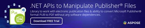 Aspose PUB For NET Visual Studio Marketplace