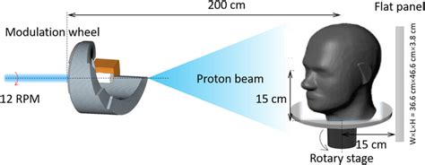 A The Experimental Set Up For Proton Portal Imaging Ppi With The