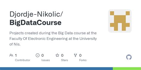 Github Djordje Nikolic Bigdatacourse Projects Created During The Big Data Course At The