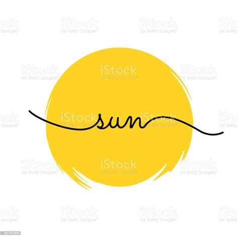 여름 방학 스톡 일러스트의 레터링 구성 로고에 대한 스톡 벡터 아트 및 기타 이미지 로고 태양 하늘 햇빛 Istock