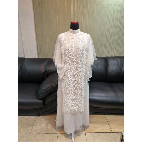Jual Gamis Putih Pesta Lamaran Tunangan Kondangan Premium Shopee