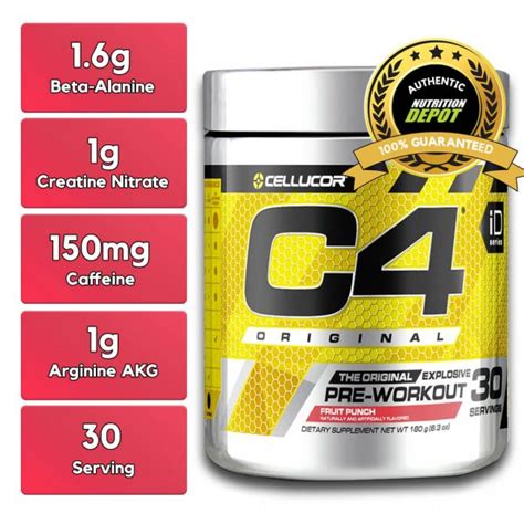Cellucor C4 Fruit Punch 30 Serving Nutrition Depot Bangladesh