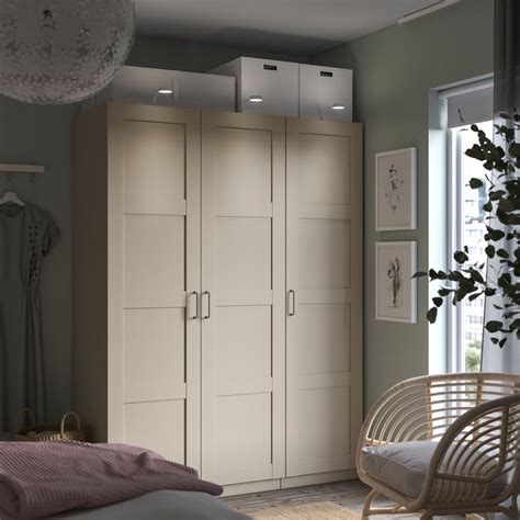 Pax Bergsbo Wardrobe Beige Beige 150x60x201 Cm Ikea