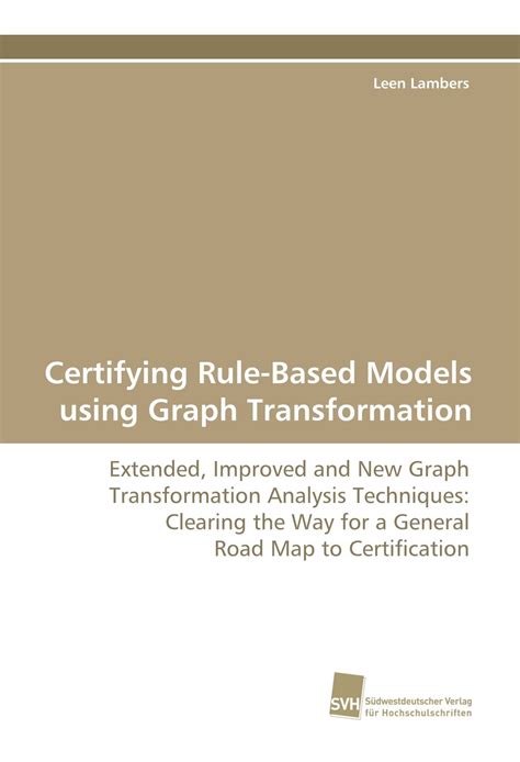 buy certifying rule based models using graph transformation online at