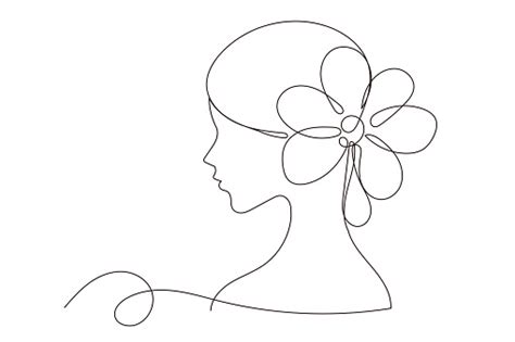 라인 아트 여자 얼굴 초상화 초상화 사진 연속 선 낙서 실루엣 현대 그려진 여성 머리 벽지 추상 간단한 개요 스케치 소녀 사람 프로필 삽화 여자의 날 인사말 카드 장식