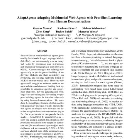 Adaptagent Adapting Multimodal Web Agents With Few Shot Learning From Human Demonstrations