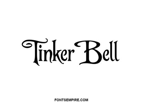 Tinkerbell Font Free Download Fonts Empire