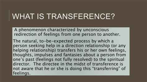 Transference And Countertransference Pptx Mental Health Diseases