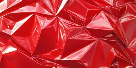 Abstract Red Geometric Pattern Premium Ai Generated Image