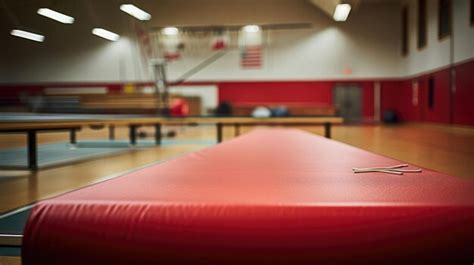 Premium Photo Gymnastics Vaulting Table In Wellkept Gym