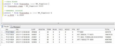 Cara Mudah Belajar Database Cara Menggunakan Fungsi Join Pada Sql Server