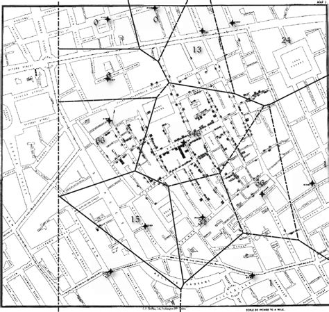 practicum vi john snow and thiessen polygons mapping history 317