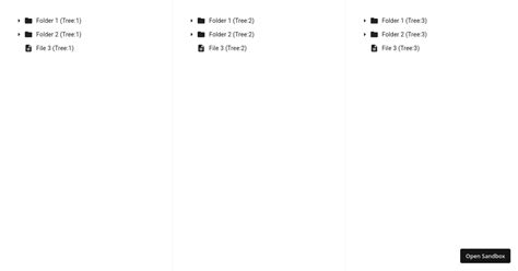 Multiple Tree Js Codesandbox