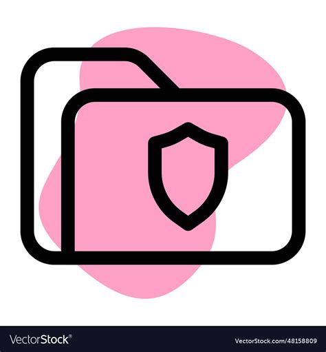 use password to encrypt data in the folder vector image