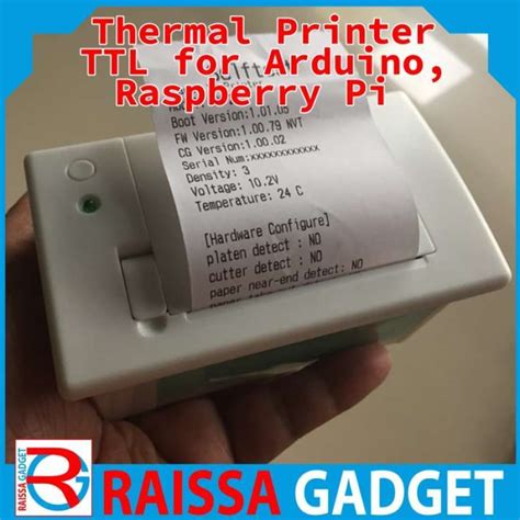 Promo Thermal Receipt Printer Mini Usb Ttl Rs232 For Raspberry Pi 3 Arduino Diskon 23 Di Seller