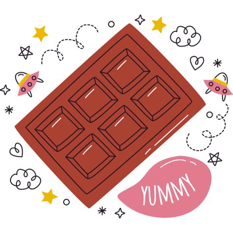 Stickers De Chocolate Stickers De Comida Y Restaurante Gratis