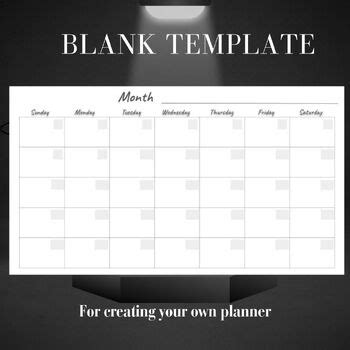 Editable Monthly Calendar On Google Slides Editable Calendars Templates