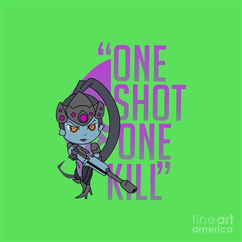 Widowmaker Chibi Design Drawing By Laverne T Simpson Fine Art America