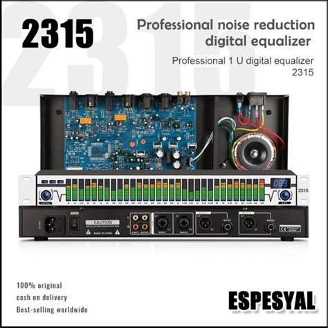 23152315s Digital Equalizer Effector Anti Howling Professional Noise Reduction Audio Processor
