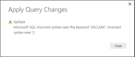 solved why is declare not supported error microsoft fabric community
