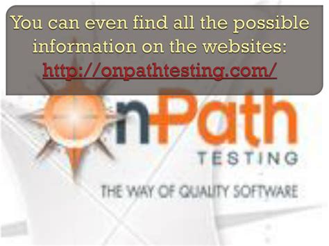 ppt onpath testing software testing services powerpoint presentation id 7118067