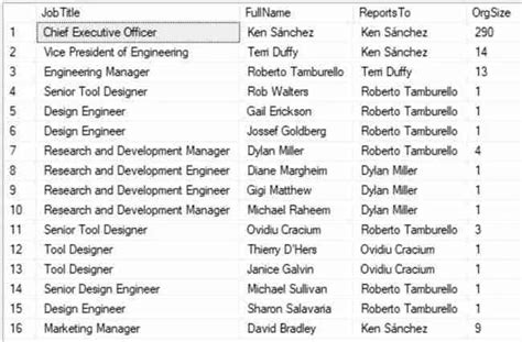 Sql Server Hierarchical Query Using The Hierarchyid Type Essential Sql