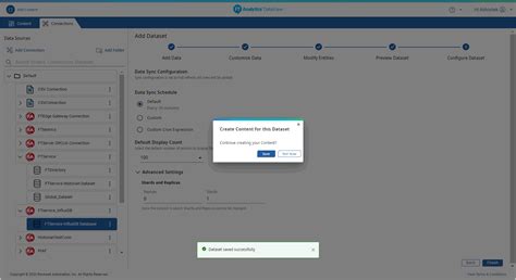 Create Influxdb Dataset