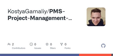GitHub KostyaGamaliy PMS Project Management System