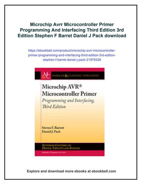 Microchip Avrr Microcontroller Primer Programming And Interfacing Third