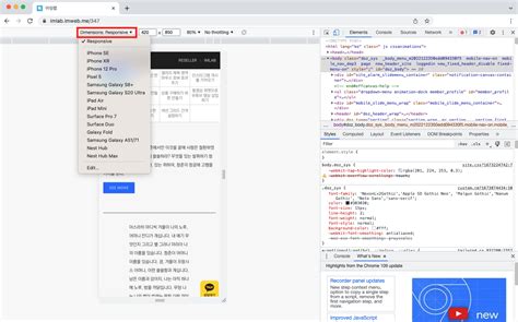 Pc에서 모바일 버전 미리보기