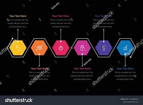 Flowchart Infographics Scheme Workflow Diagram Stock Vector Royalty Free