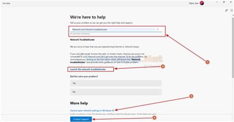 Run Network And Internet Troubleshooter In The Get Help App On Windows