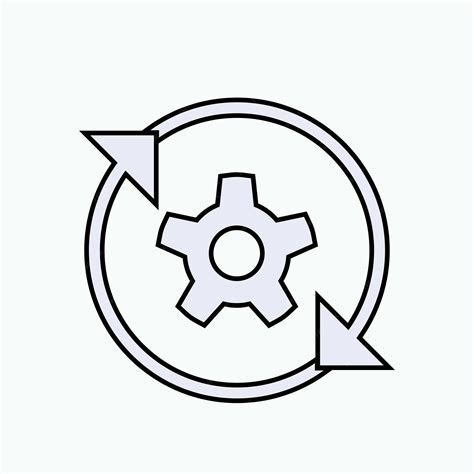 Premium Vector Process Icon Rotating Gear Proceed Run Symbol