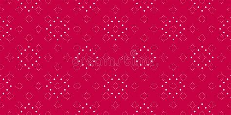Vector Minimalist Dotted Seamless Pattern Delicate Red Texture Luxury