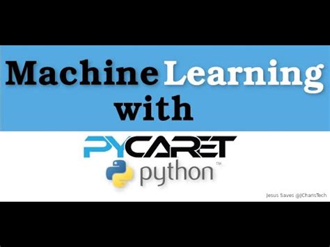 Machine Learning With PyCaret And Python YouTube