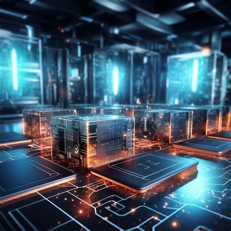 premium ai image quantum nexus futuristic image of glowing quantum