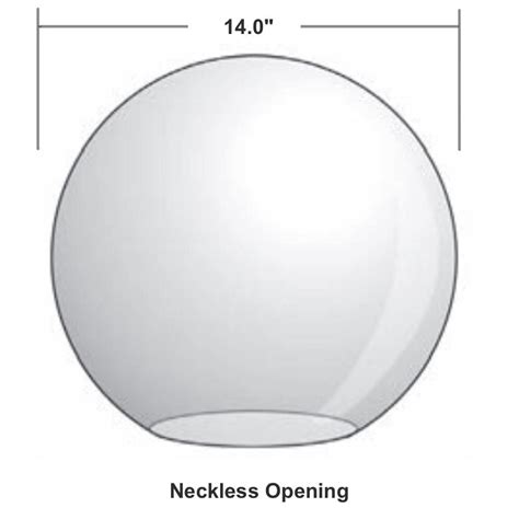 Lbs Lighting Vc Frost 14 Outdoor Acrylic Globe Neckless