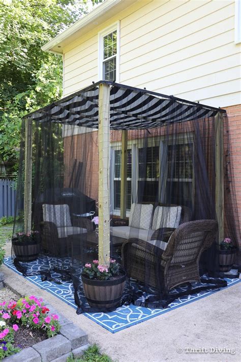 How To Make A Canopy Shade With Mosquito Net For Your Patio In 2025