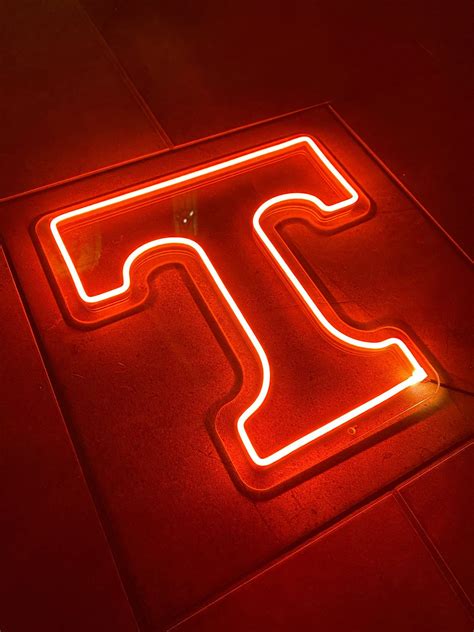 University Of Tennessee Power T Logo Volunteers Led Neon Sign