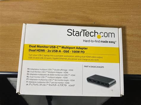 Startech Dual Monitor USB C Multiport Adapter Computers Tech Parts Accessories Cables
