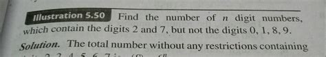find the number of n digit numbers which contain the digits 2 and