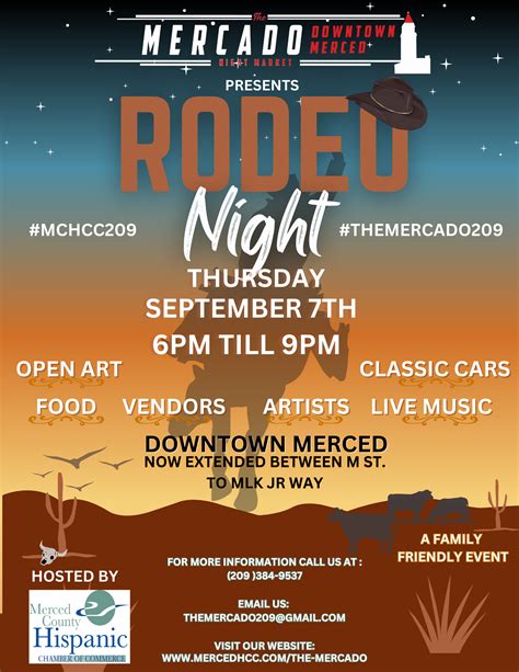 Rodeo Night Mercado Night Market Merced Hispanic Chamber Of Commerce