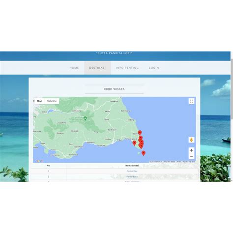 Jual Aplikasi Obyek Wisata Berbasis Web Php Shopee Indonesia