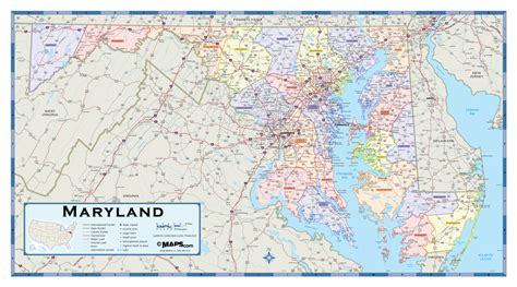 Zip Codes Map With State Of Md
