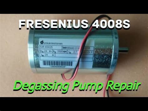 Degassing Pump Repair Fresenius Medical Care Degassingpumprepair Bravin Rajagopal