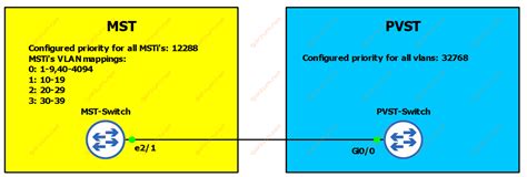 PVST And MST In Compatibility WanderNets