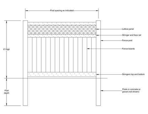 Wood Privacy Fence Draw A Fence