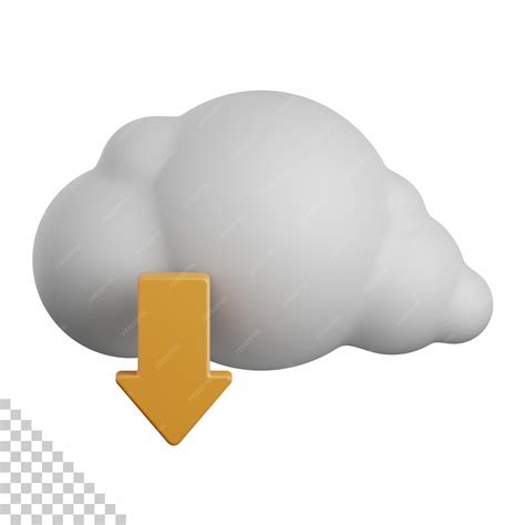 Descarga En La Nube De Representación 3d Aislada útil Para El Servidor De Base De Datos De