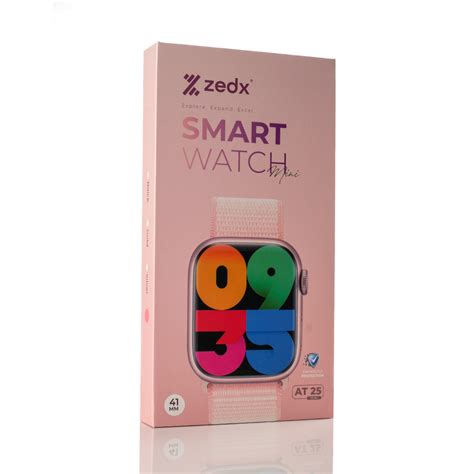 Zedx Smart Watch At 25 Mini Black 41mm Zedx